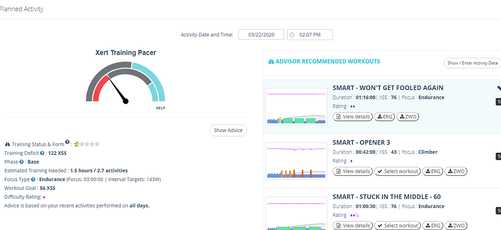 Xata+planner - Support - Xert Community Forum